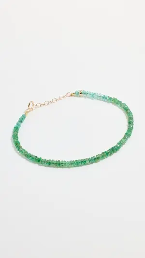 Jia Jia 14k Gold Emerald Bracelet