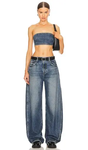 GRLFRND Paola Barrel Leg Jeans - Austin