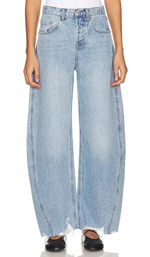 Grlfrnd Dark Wash Bottoms For Women