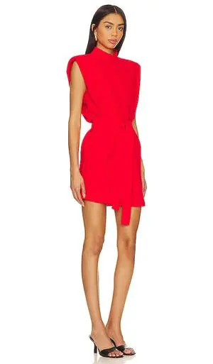 Amanda Uprichard Cleary Mini Dress - Crimson