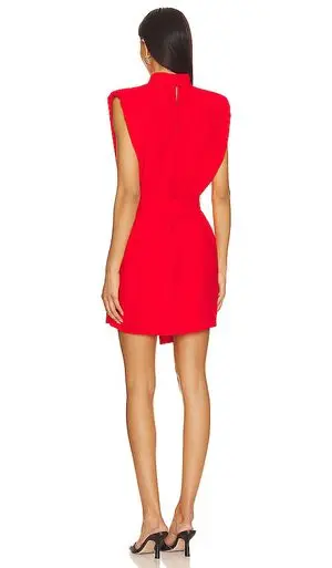 Amanda Uprichard Cleary Mini Dress - Crimson