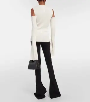 Rick Owens Cutout Virgin Wool Top