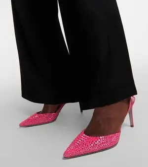 Rene Caovilla Embellished Slingback Sandals