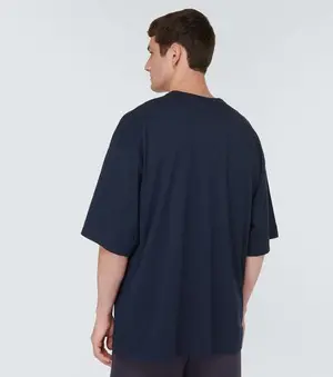 Dries Van Noten Cotton Jersey T-shrit - Blue