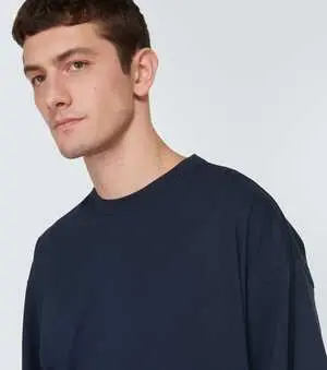 Dries Van Noten Cotton Jersey T-shrit - Blue
