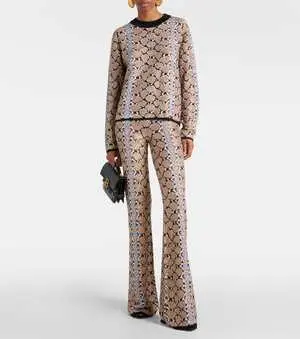 Balmain Snake-effect Jacquard Sweater