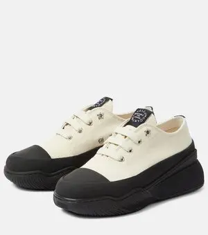 Stella McCartney Loop Canvas Platform Sneakers - Black