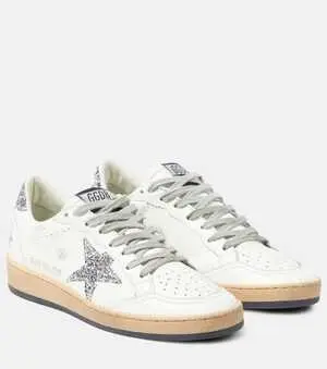 GOLDEN GOOSE Ball Star Leather Sneakers - White