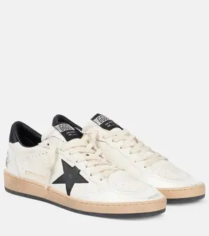GOLDEN GOOSE Ball Star Leather Sneakers - White
