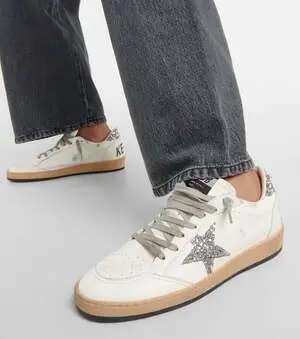 GOLDEN GOOSE Ball Star Leather Sneakers - White