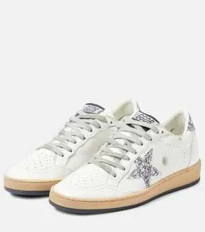 GOLDEN GOOSE Ball Star Leather Sneakers - White