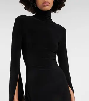 Norma Kamali High-neck Minidress