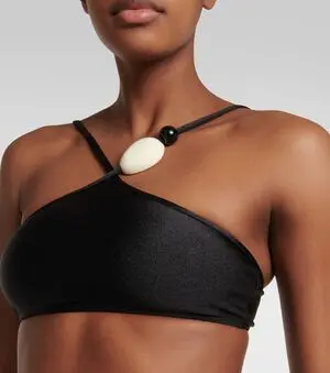ADRIANA DEGREAS Embellished Mid-rise Bikini