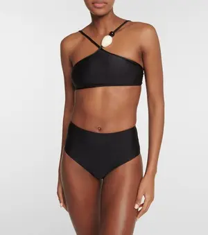 ADRIANA DEGREAS Embellished Mid-rise Bikini