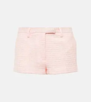 Alessandra Rich Sequined Tweed Shorts