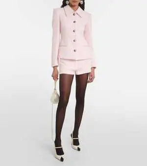 Alessandra Rich Sequined Tweed Shorts