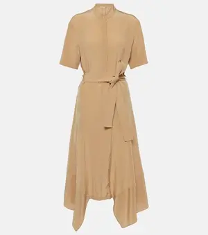 Silk Crepe Midi Dresses
