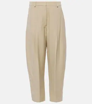 Stella McCartney Iconic Cropped Pants - Beige