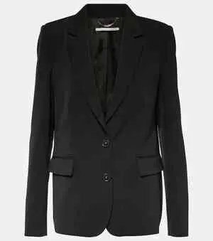 Stella McCartney Single-breasted Wool-blend Blazer - Black