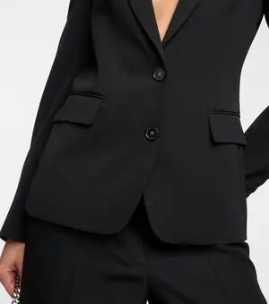 Stella McCartney Single-breasted Wool-blend Blazer - Black