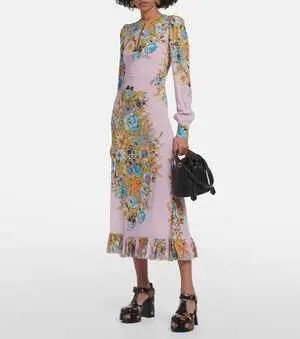 Etro Floral Print Minidress