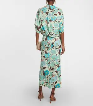 Stella McCartney Caped Maxi Dress - Multicoloured