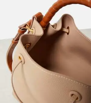 Chloé Marcie Small Leather Tote Bag - Beige