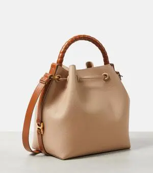 Chloé Marcie Small Leather Tote Bag - Beige