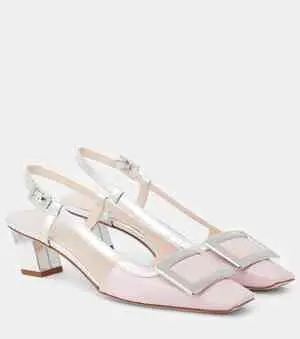 ROGER VIVIER Belle Vivier Slingback Pumps - Pink