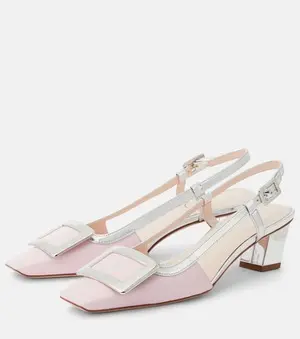 ROGER VIVIER Belle Vivier Slingback Pumps - Pink
