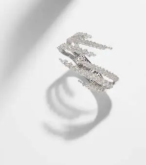 Yeprem 18kt White Gold Diamond Bangle