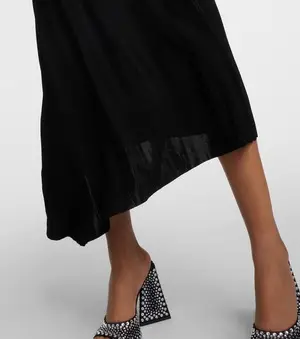 Victoria Beckham Gathered Draped Midi Dress