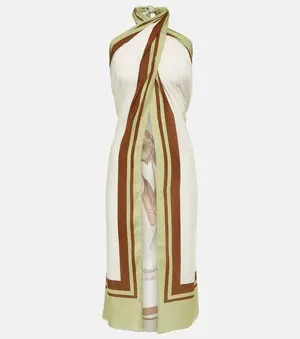 ADRIANA DEGREAS Arisaema Halterneck Top - White