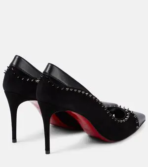 CHRISTIAN LOUBOUTIN Duvette Spikes 85 Leather Pumps
