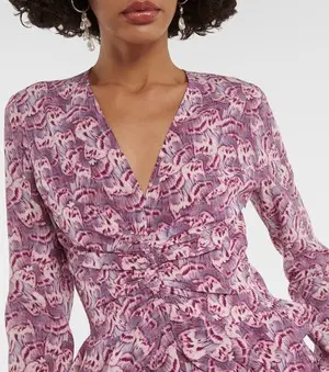 Isabel Marant Étoile Usmara Printed Mini Dress - Purple