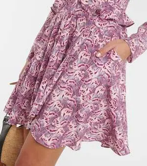 Isabel Marant Étoile Usmara Printed Mini Dress - Purple