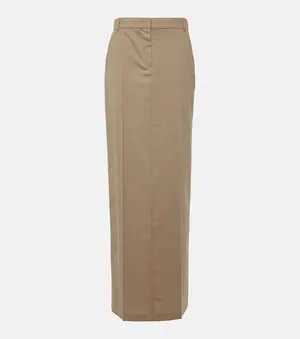 Max Mara Circe Virgin Wool Maxi Skirt
