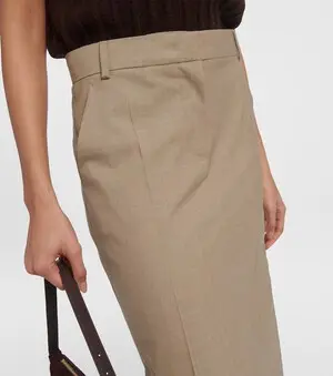 Max Mara Circe Virgin Wool Maxi Skirt
