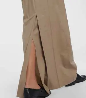 Max Mara Circe Virgin Wool Maxi Skirt