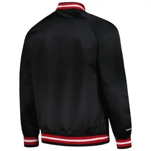 Mitchell & Ness Miami Heat Hardwood Classics Throwback Raglan Full-snap Jacket