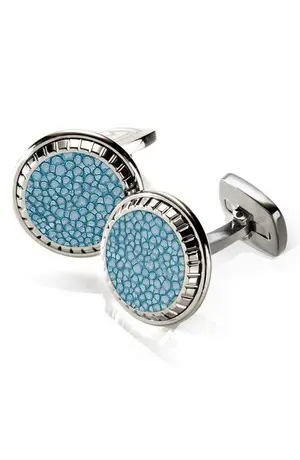 M-Clip® M-clip Stingray Cuff Links Blue