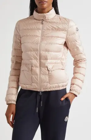 Moncler Lans Down Jacket - Mother Of Pearl