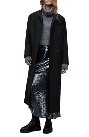 ALLSAINTS James Wool Blend Longline Coat