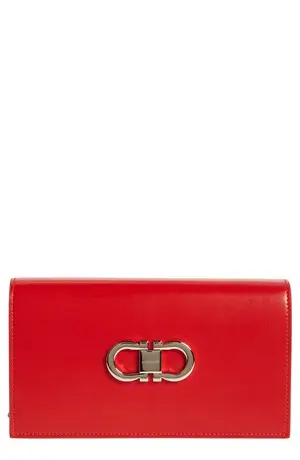 FERRAGAMO Double Gancio Shoulder Bag