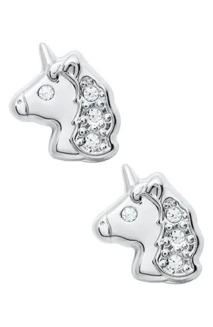 MIGNONETTE Sterling Unicorn Stud Earrings - Silver