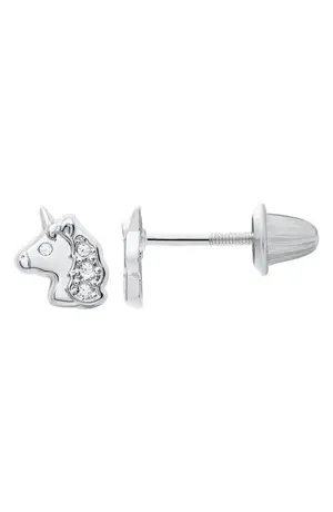 MIGNONETTE Sterling Unicorn Stud Earrings