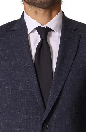Jb Britches Sartorial Classic Fit Wool & Linen Suit - Navy