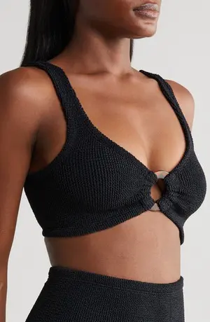Hunza G Nadine Two-piece Swimsuit - Black