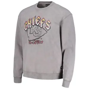 THE WILD COLLECTIVE Kansas City Chiefs Distressed Pullover Sweatshirt
