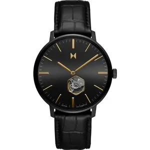 MVMT MVMT Legacy Slim Automatic Strap Watch Black